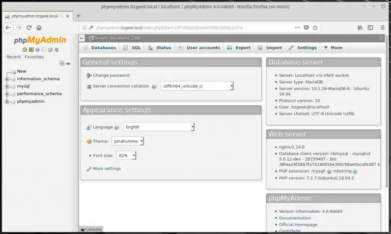 How To Install phpMyAdmin with Nginx on Linux Mint 19 / Linux Mint 18