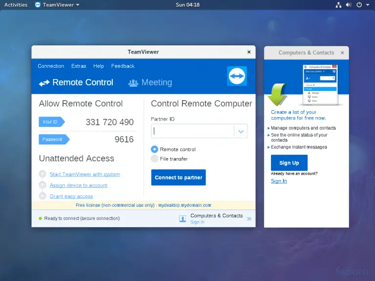 How to Install TeamViewer on Fedora 27 / Fedora 26/25/24