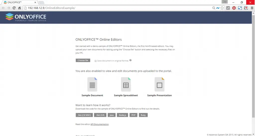 Install ONLYOFFICE - Open-Source Web Based Office Suite