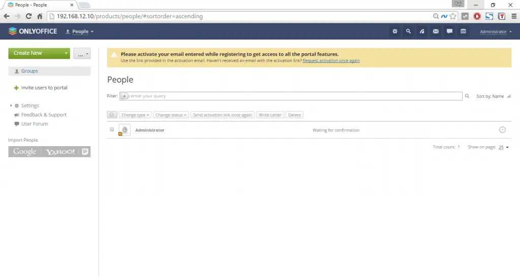 Install ONLYOFFICE - Open-Source Web Based Office Suite