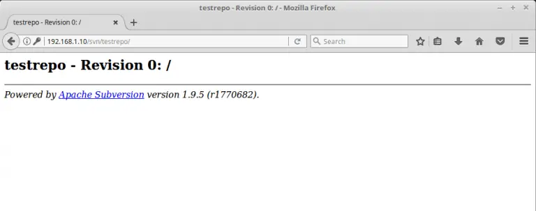 Install Apache SVN (Subversion) on Debian 9 / Ubuntu 16.04