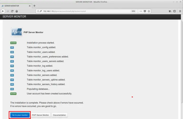 Install PHP Server Monitor on Ubuntu 16.04 / Debian 9 / CentOS 7