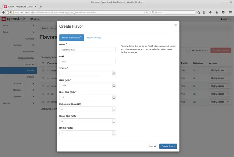 How to Launch an OpenStack Instance using Horizon Dashboard