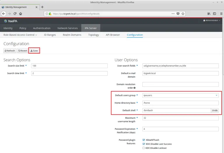 Configure FreeIPA server On CentOS 7 / RHEL 7