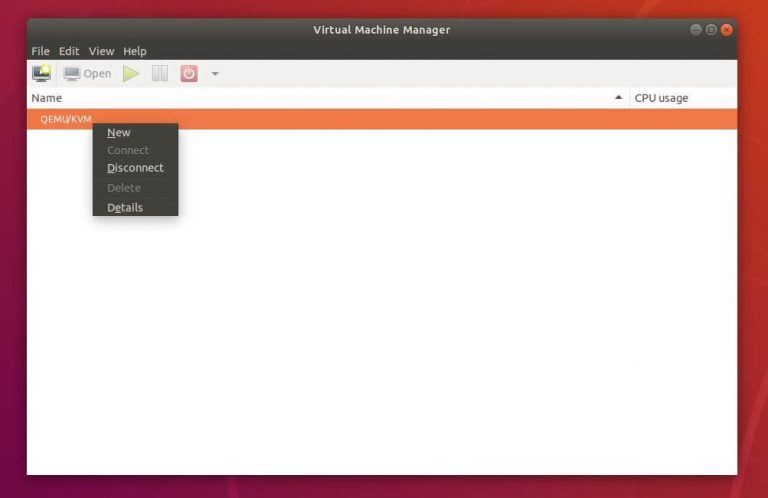 How To Install And Set Up KVM On Ubuntu 18.04 LTS / Ubuntu 17.10