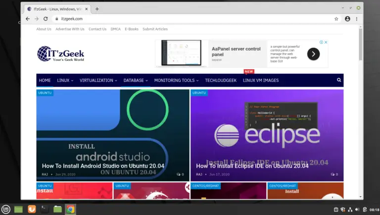 How To Install Google Chrome on Linux Mint 20 / Linux Mint 19 | ITzGeek