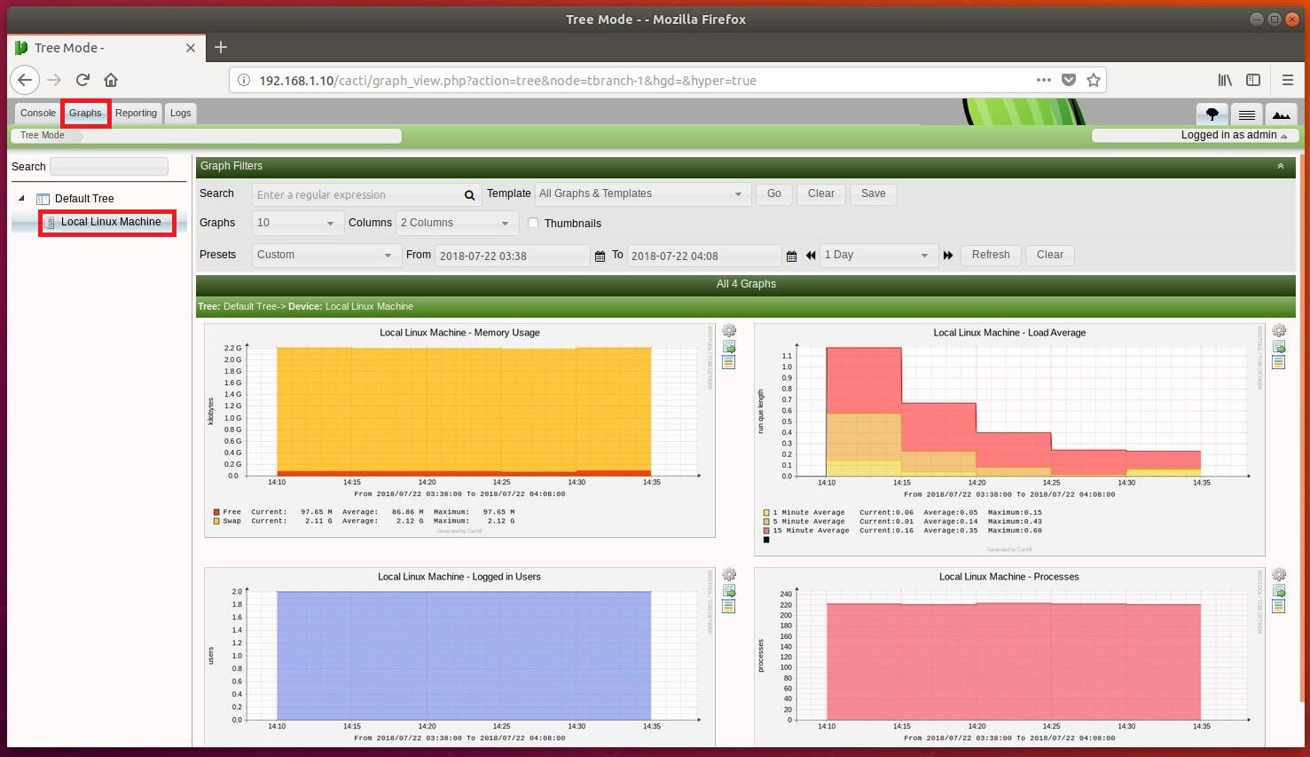 How To Install Cacti On Ubuntu 1804 Lts Bionic Beaver 7772