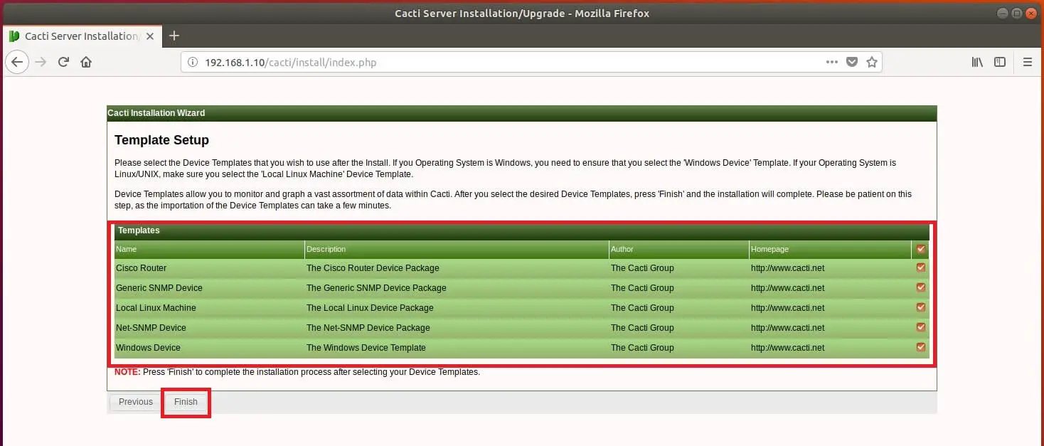 How To Install Cacti On Ubuntu 1804 Lts Bionic Beaver 9054