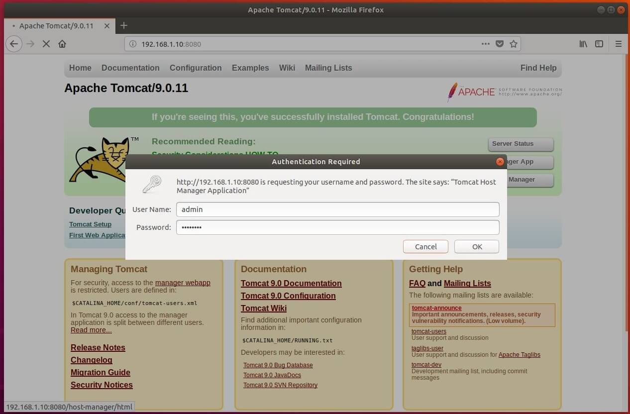 How To Install Tomcat 9.0 / 8.5 on Ubuntu 18.04 / Linux Mint 19 - Ubuntu