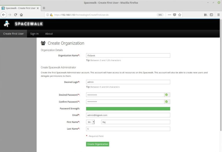 How To Install SpaceWalk on CentOS 7 / RHEL 7 - ITzGeek