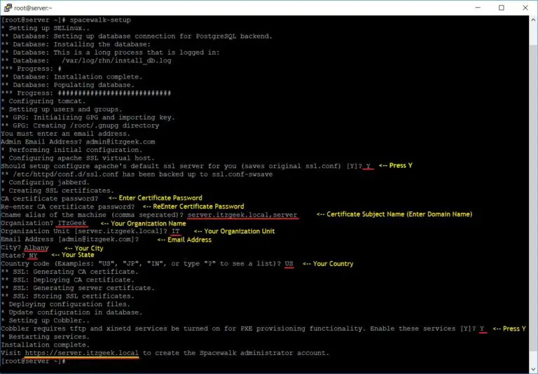 How To Install SpaceWalk on CentOS 7 / RHEL 7 - ITzGeek