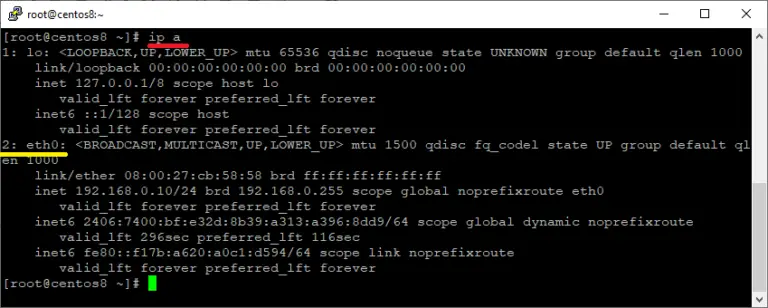 How To Change Network Interface Name to eth0 on CentOS 8 / RHEL 8 | ITzGeek