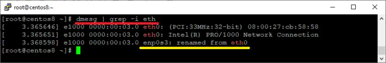 How To Change Network Interface Name to eth0 on CentOS 8 / RHEL 8 | ITzGeek