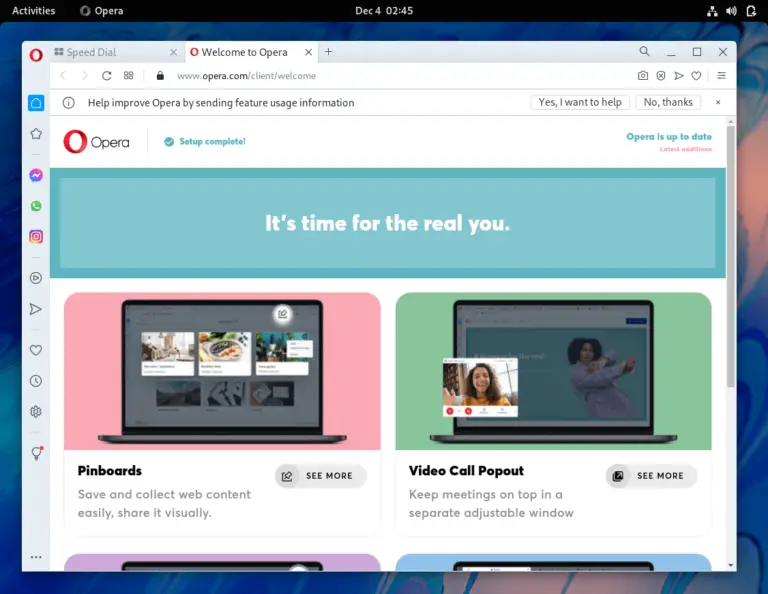 How to Install Opera Browser on Fedora 36 / Fedora 35 | ITzGeek